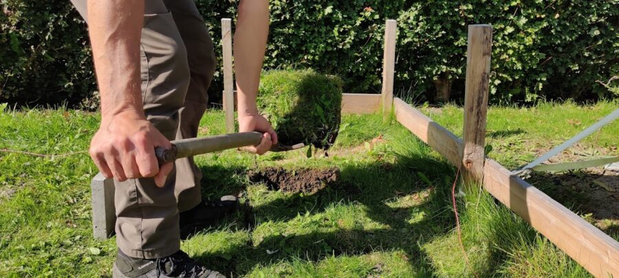 Punktfundament og første spadestik